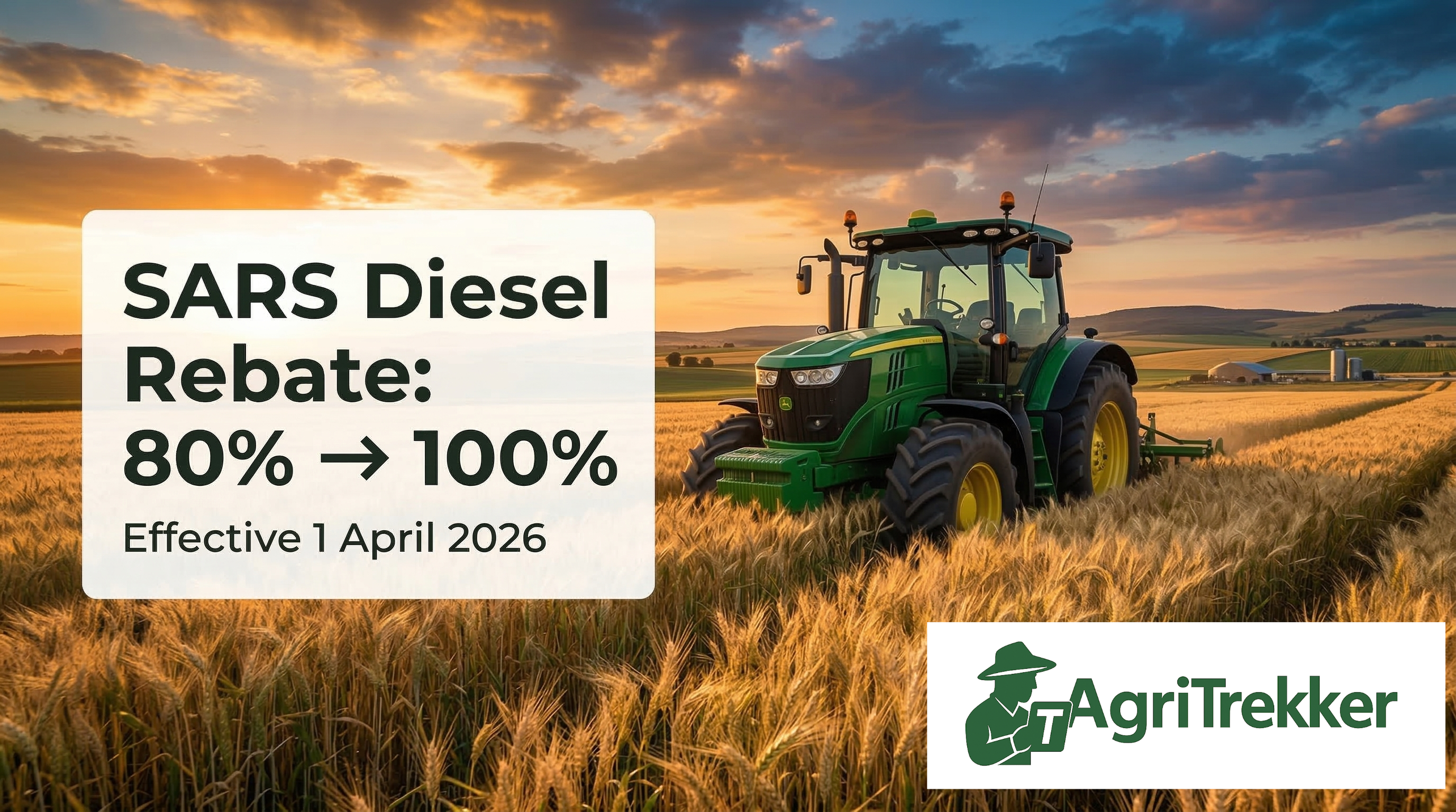 SARS Diesel Rebate 2026 | 100% Terugeis vir Boere / 100% Refund for ...